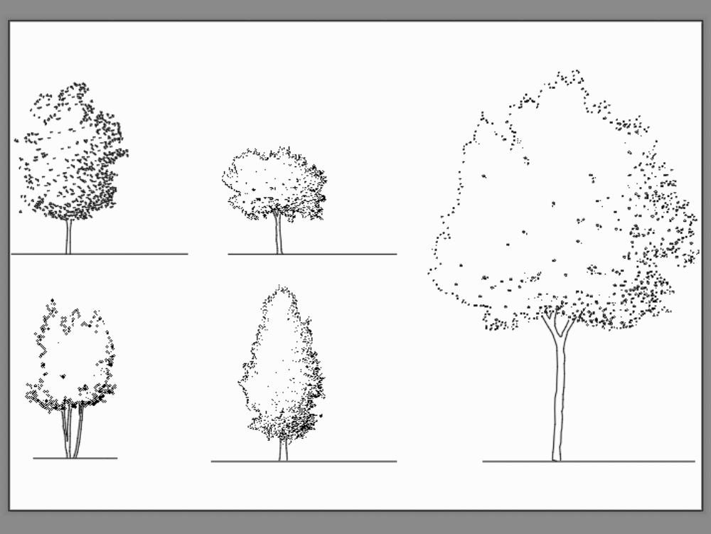 Tree in AutoCAD | Download CAD free (412.08 KB) | Bibliocad