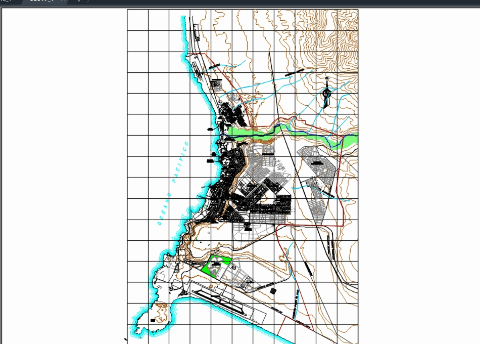 Mapa da cidade de ilo em AutoCAD | Baixar CAD Grátis (4.62 MB) | Bibliocad