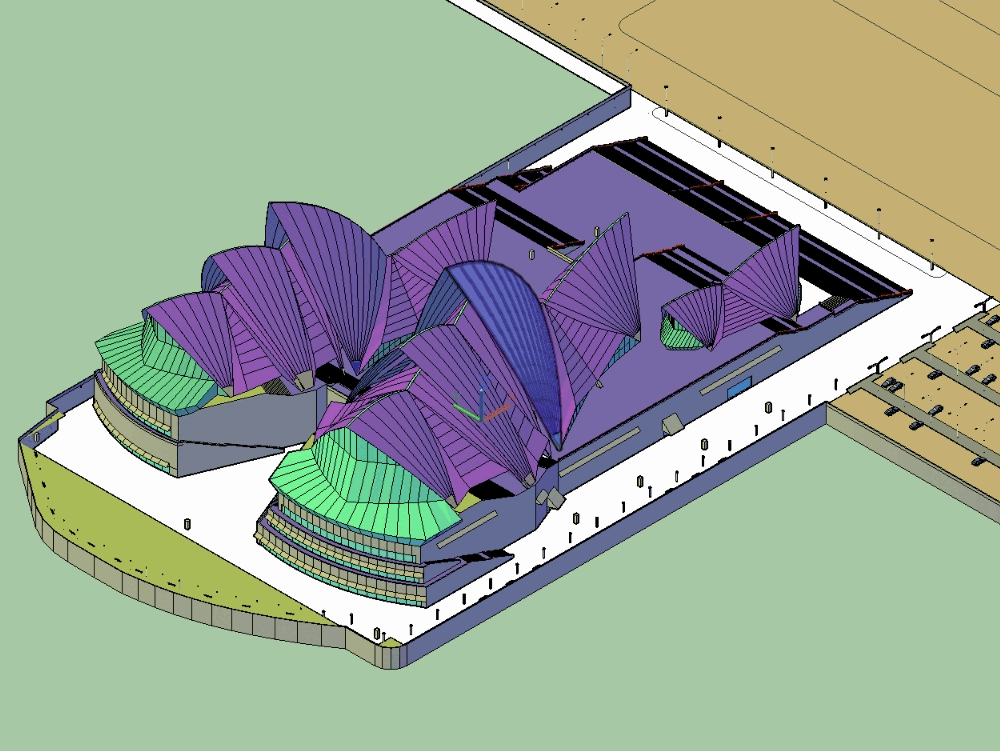 Opéra de sydney dans AutoCAD | Téléchargement CAD (342.43 KB) | Bibliocad