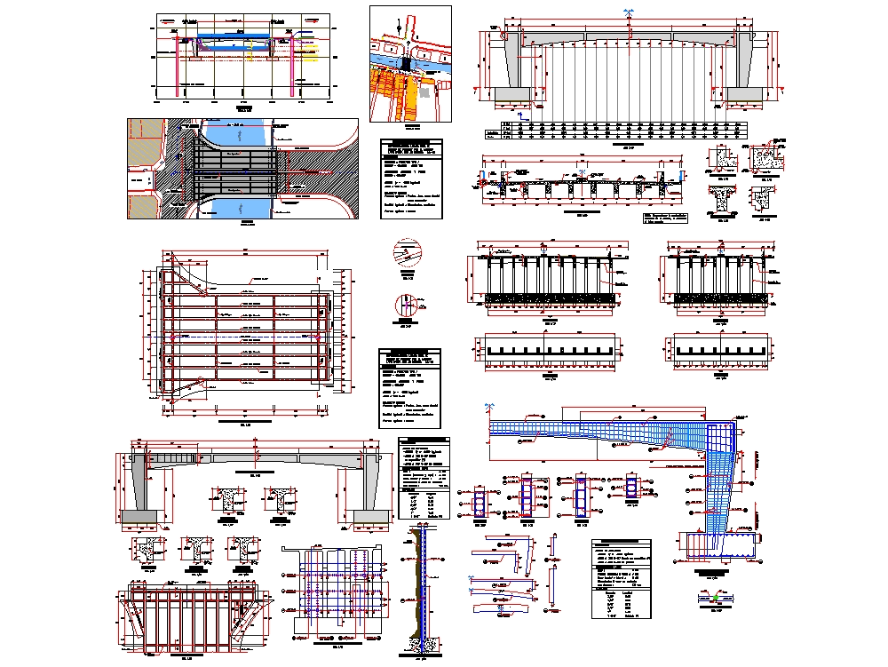 Puente tipo portico en AutoCAD | Descargar CAD (1.61 MB) | Bibliocad