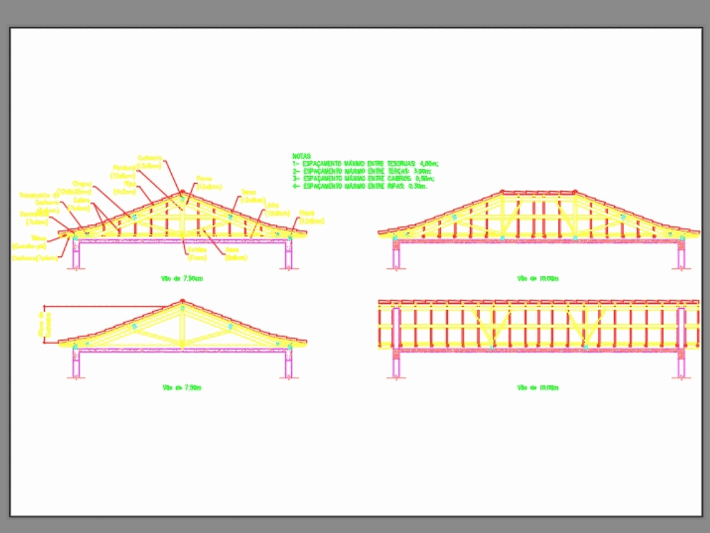 Roofing in AutoCAD | CAD download (39.95 KB) | Bibliocad