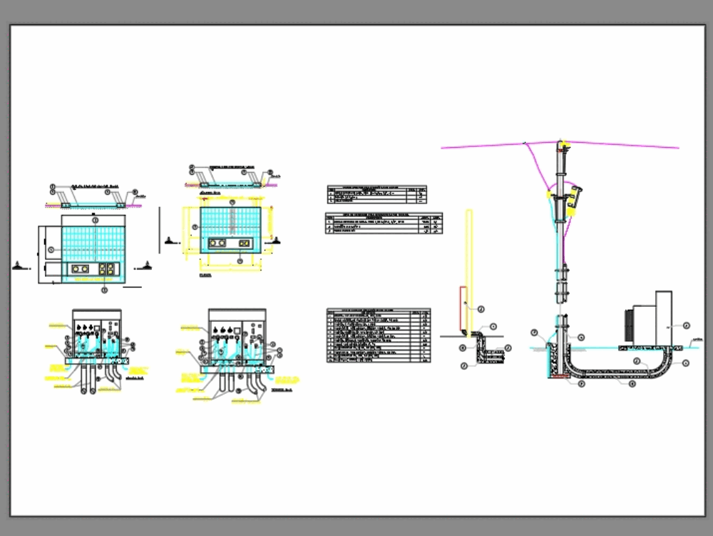 Padmounted type transformer installation (386.71 KB) | Bibliocad