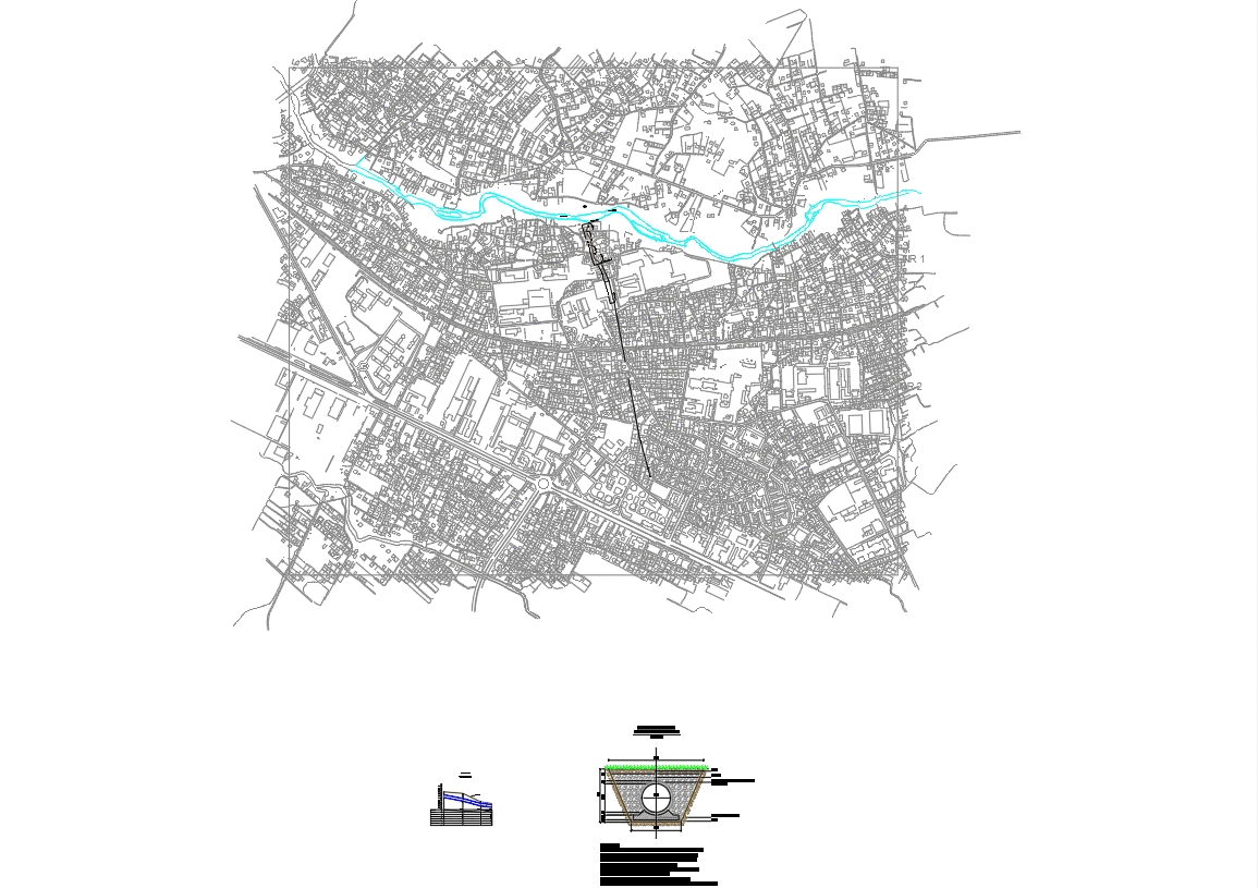 Urban drainage in AutoCAD | Download CAD free (2.17 MB) | Bibliocad