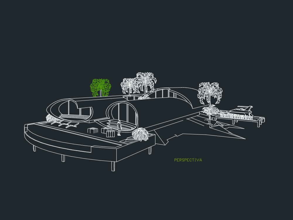 Island house in AutoCAD | CAD download (4.9 MB) | Bibliocad