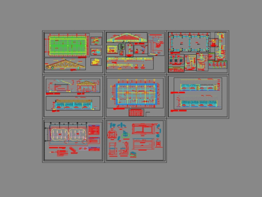 Primary classrooms in AutoCAD | CAD download (1.21 MB) | Bibliocad