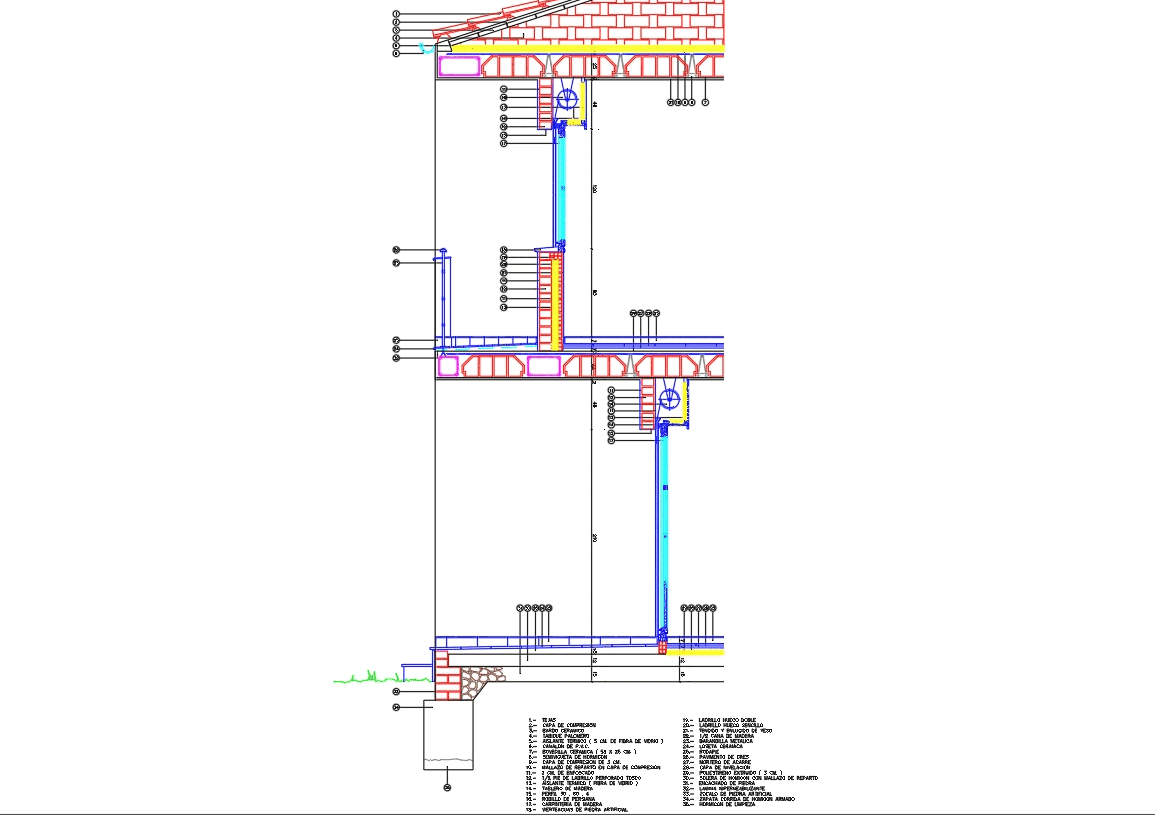 Corte por fachada en AutoCAD | Descargar CAD gratis (42.15 KB) | Bibliocad