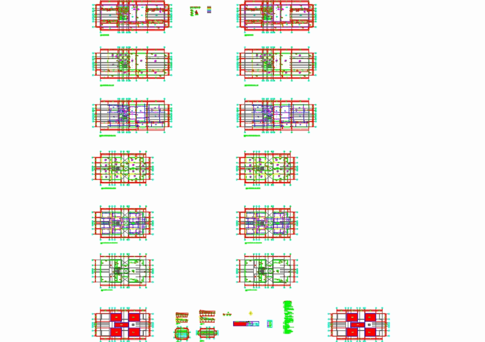 Building structures in AutoCAD | Download CAD free (2.72 MB) | Bibliocad