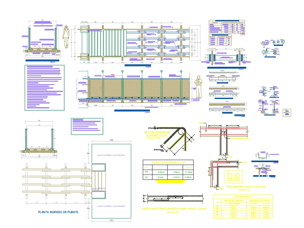 Pedestrian bridge in AutoCAD | CAD download (621.72 KB) | Bibliocad