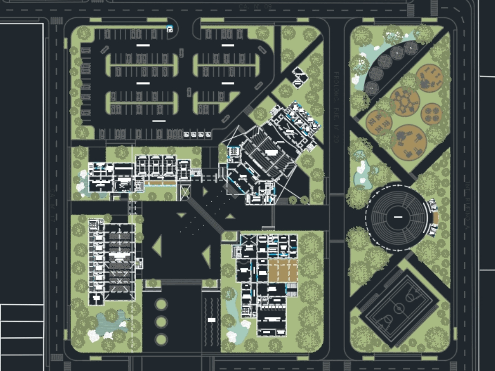 Centro Cultural En Autocad Descargar Cad Gratis 6 55 Mb Bibliocad