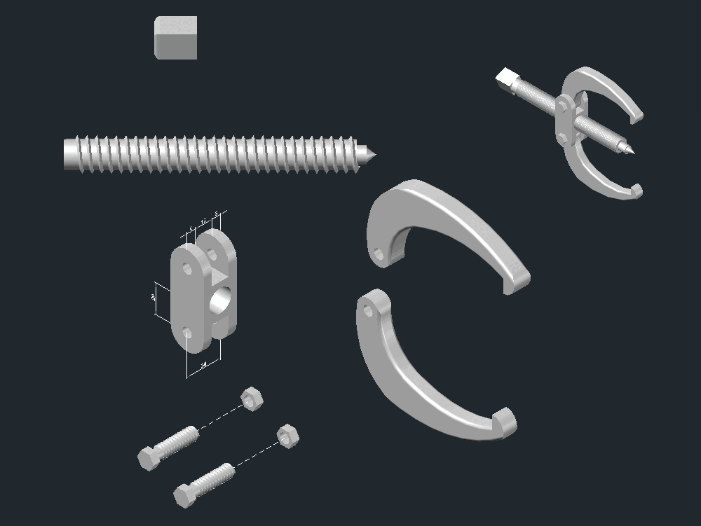 Extractor en AutoCAD | Descargar CAD gratis (2.69 MB) | Bibliocad