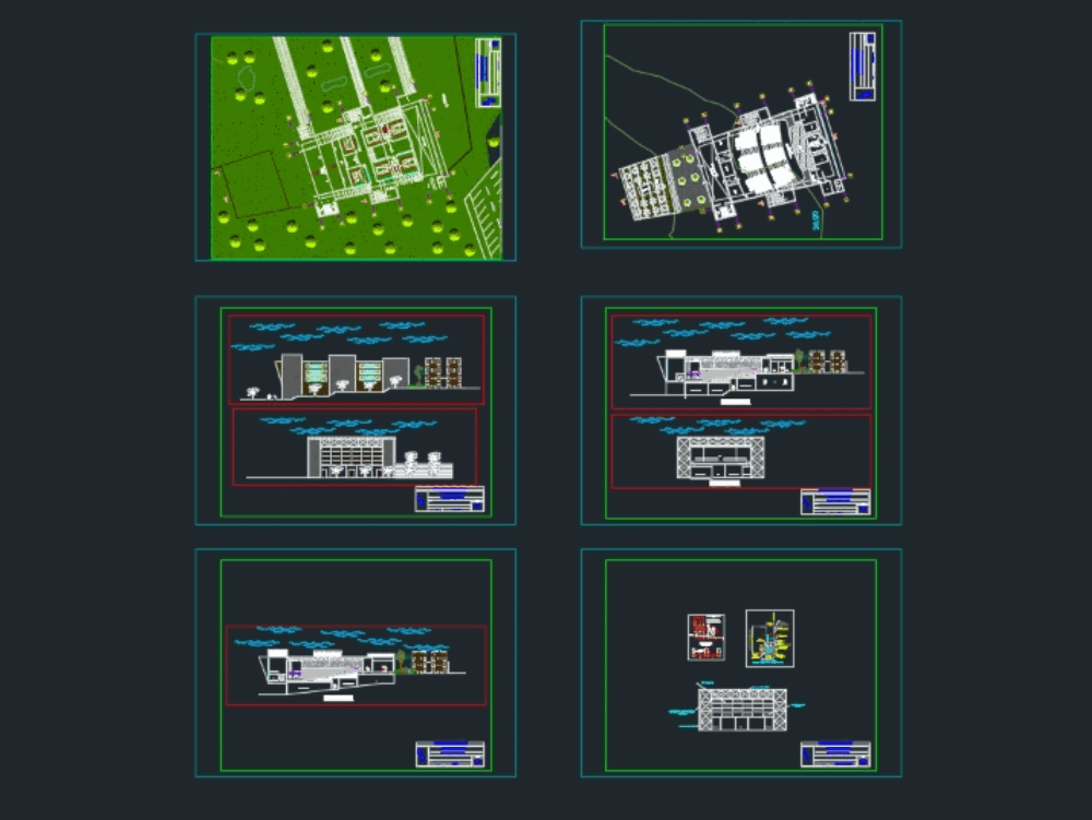 Convention center in AutoCAD | CAD download (6.2 MB) | Bibliocad