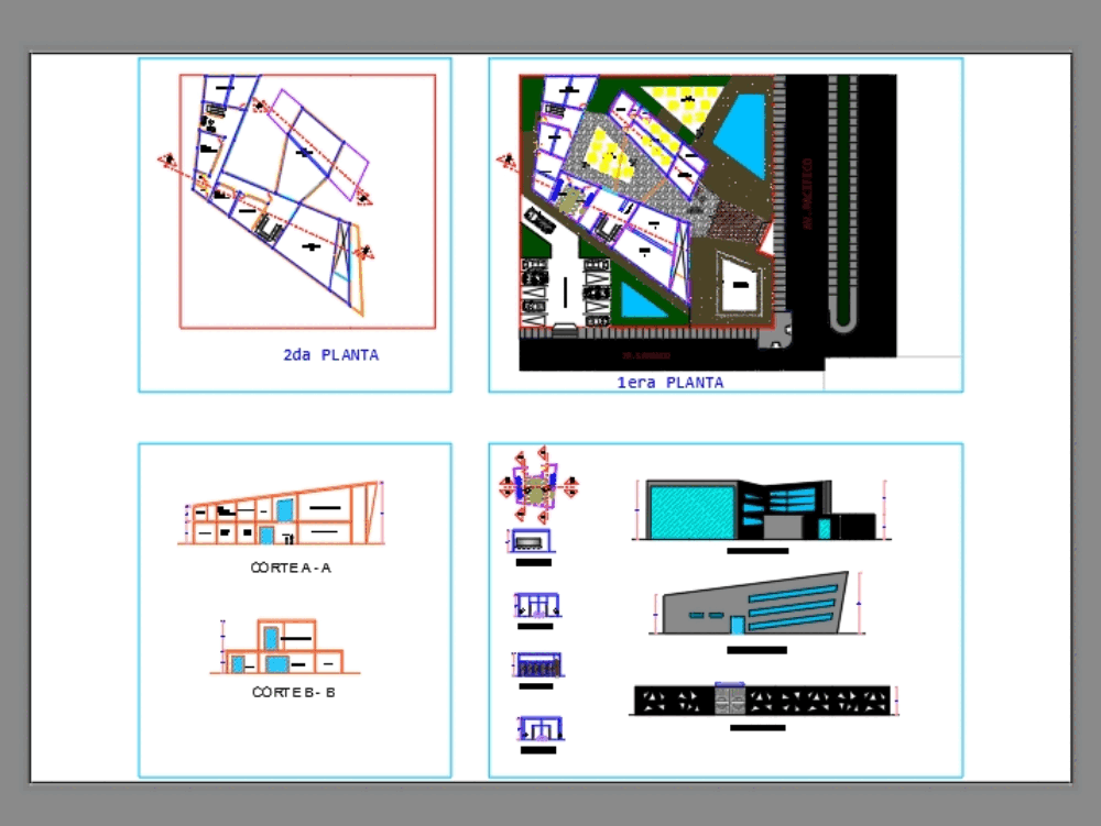 City museum in AutoCAD | CAD download (1.21 MB) | Bibliocad