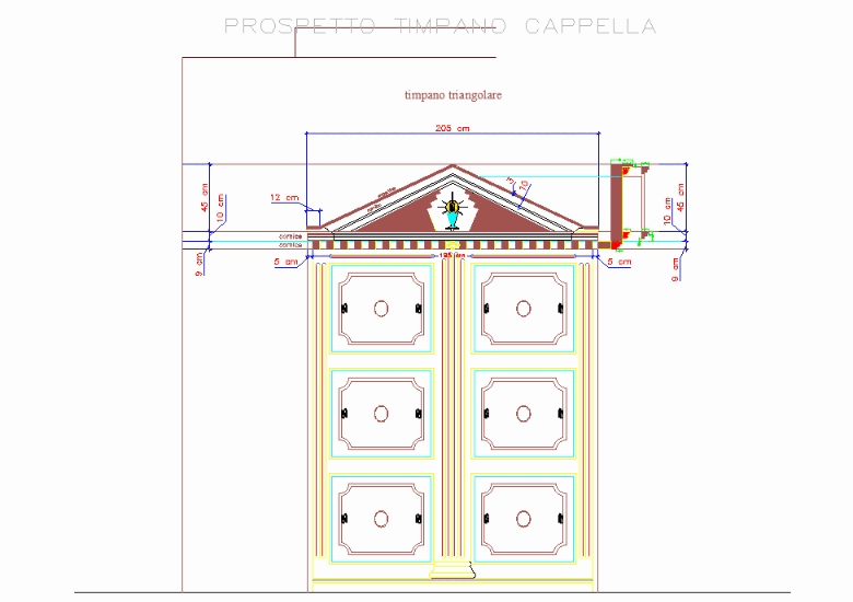 Prospetto cappella en AutoCAD | Descargar CAD gratis (107.46 KB ...