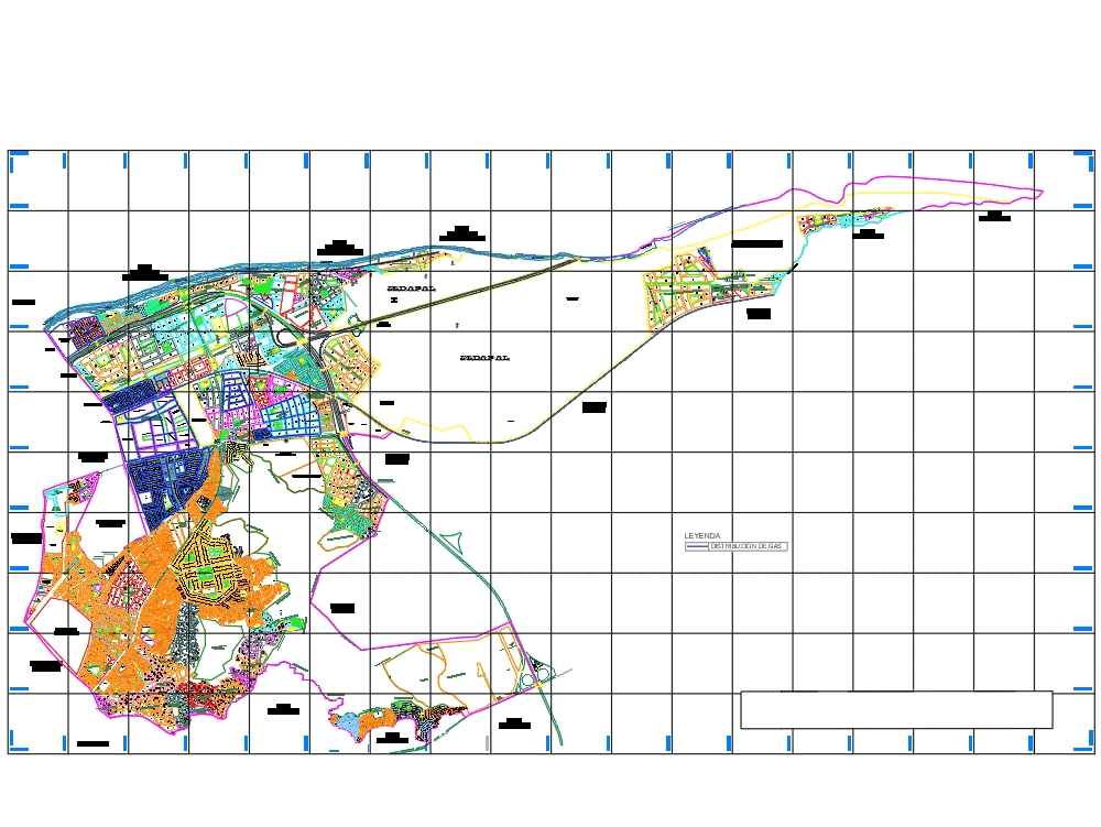 Gas distribution networks in ZIP | Download CAD free (2.14 MB) | Bibliocad