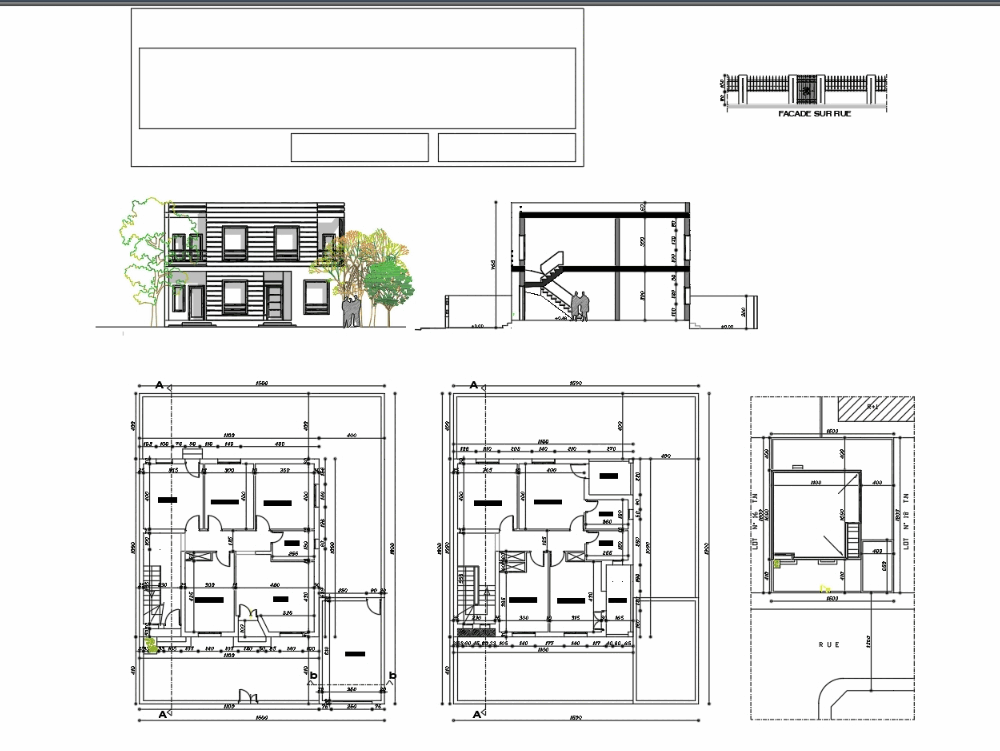 Detached villa r in AutoCAD | Download CAD free (659.18 KB) | Bibliocad