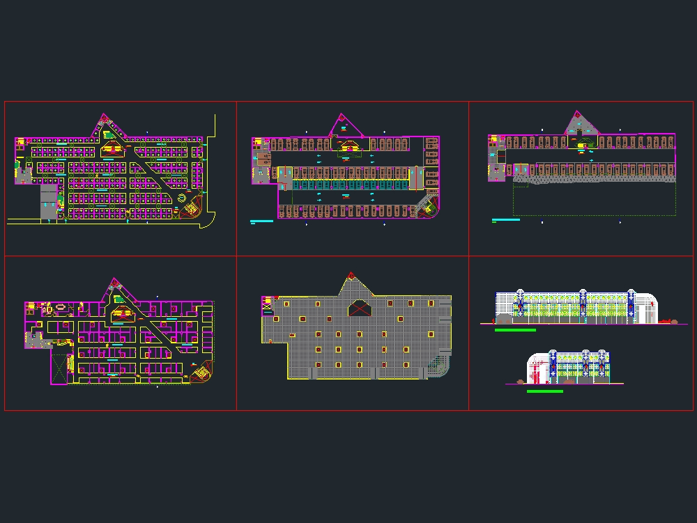 Centro Comercial Em Autocad Baixar Cad 939 77 Kb Bibliocad