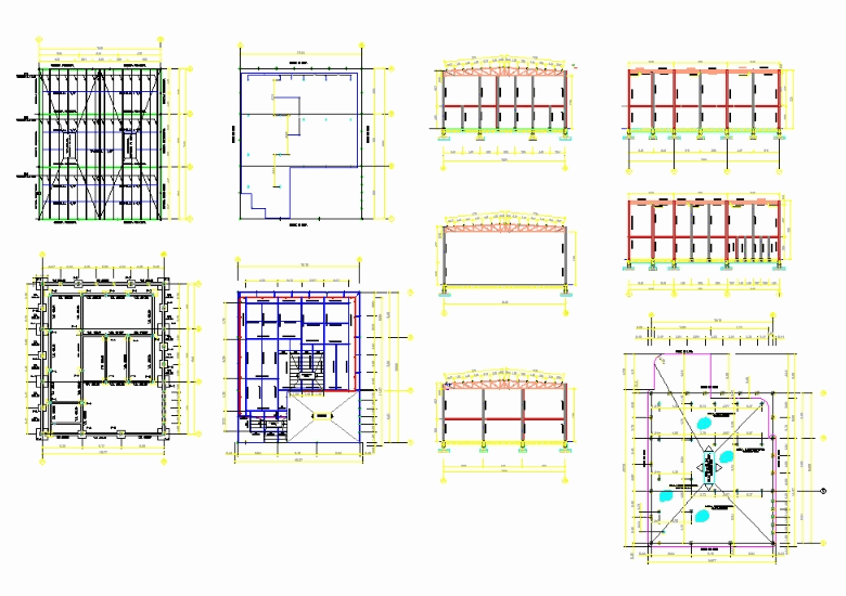 Temple structure design space in AutoCAD | CAD (6.35 MB) | Bibliocad