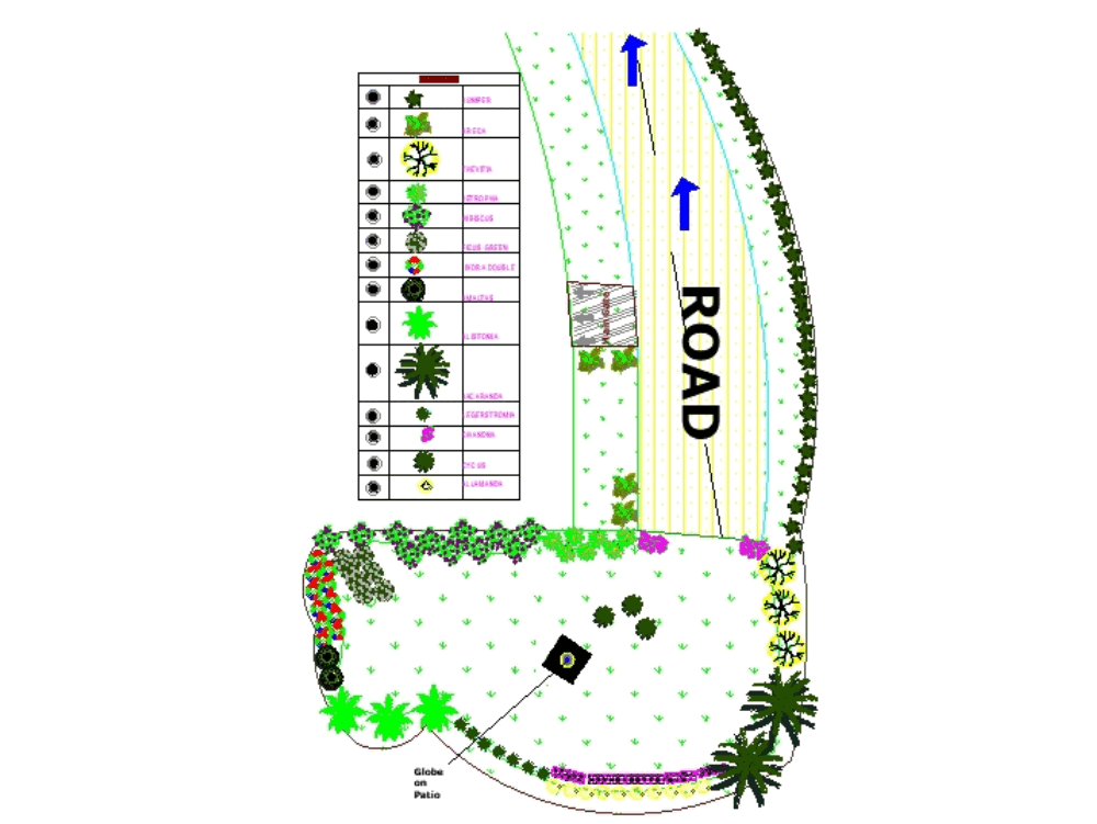 Conception de jardin dha dans AutoCAD | Téléchargement CAD gratuit (450 ...