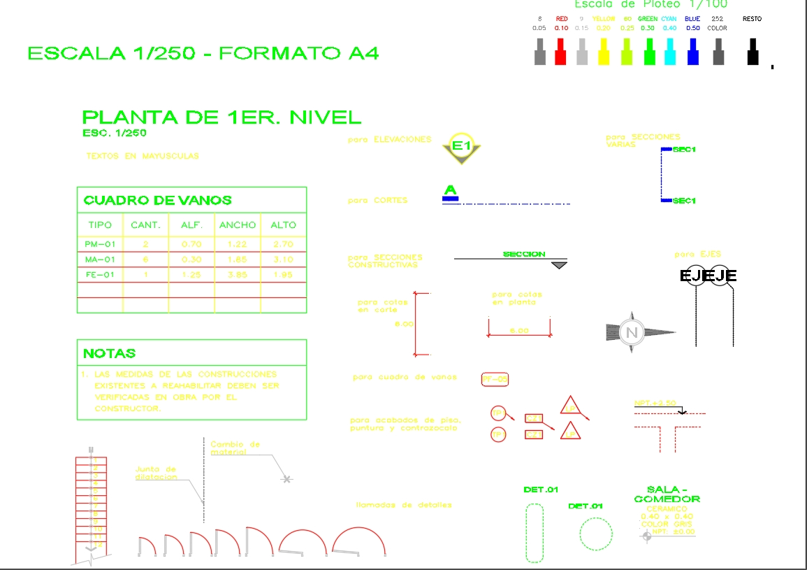 Scaled Drawing Template In AutoCAD Download CAD Free 150 92 KB