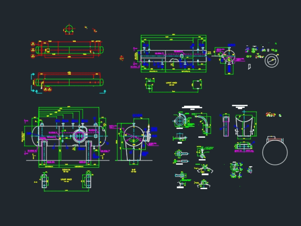 Oil tank in AutoCAD | Download CAD free (335.78 KB) | Bibliocad