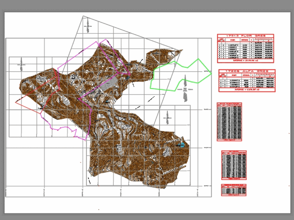 Topografia mina en AutoCAD | Descargar CAD gratis (8.15 MB) | Bibliocad