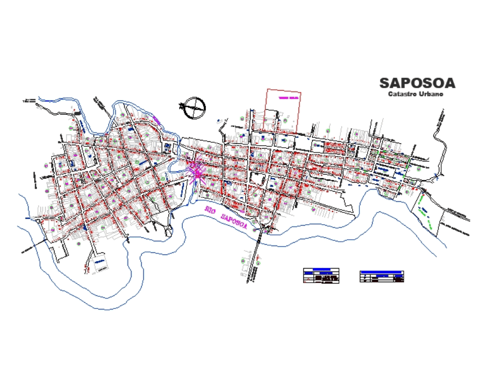 Plano catastral de saposoa - peru en AutoCAD | CAD (1.32 MB) | Bibliocad