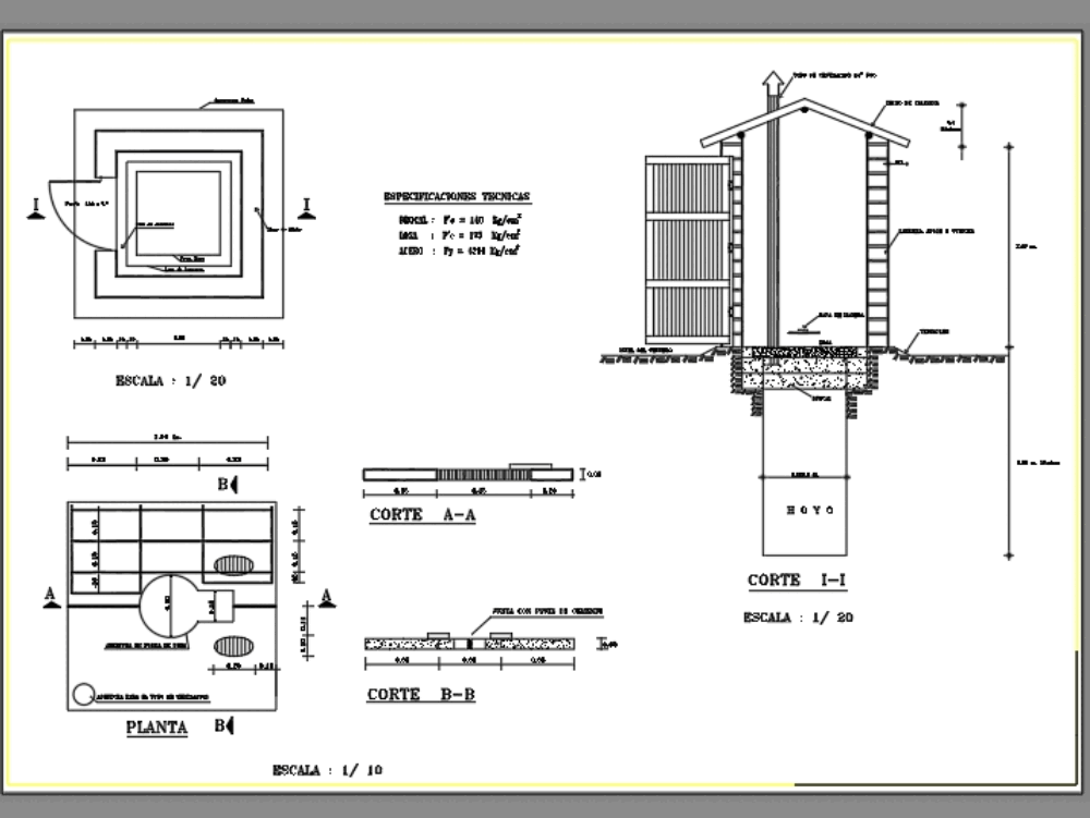 Latrine in AutoCAD | Download CAD free (152.61 KB) | Bibliocad