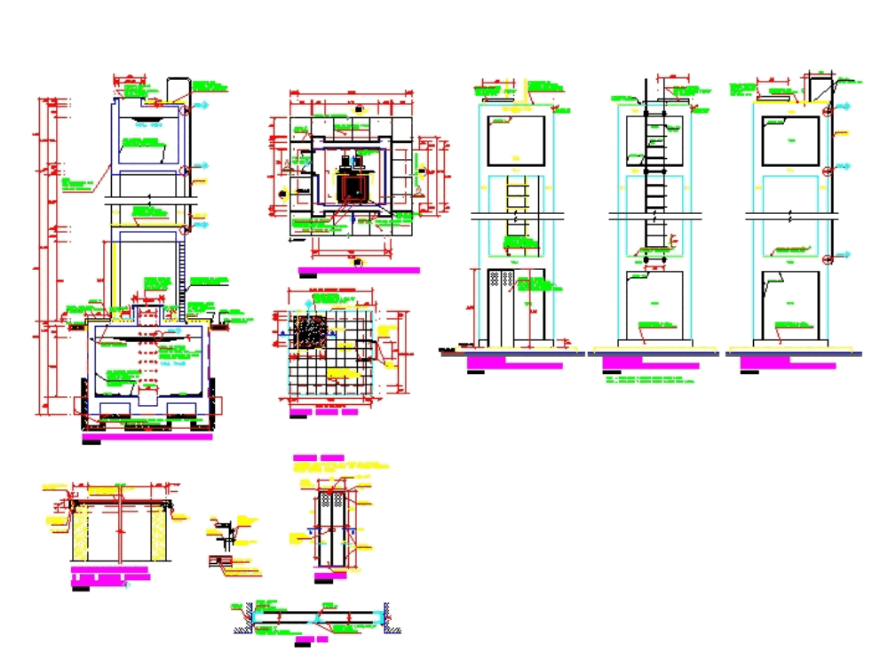 Cisterna y tanque elevado en AutoCAD | Descargar CAD (544.02 KB) | Bibliocad