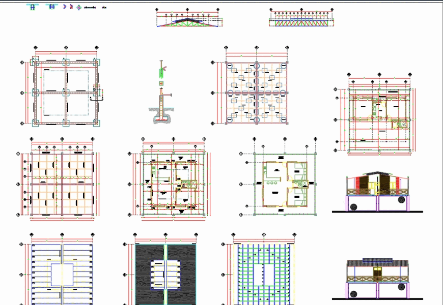Floating housing for flood in AutoCAD | CAD (5.94 MB) | Bibliocad