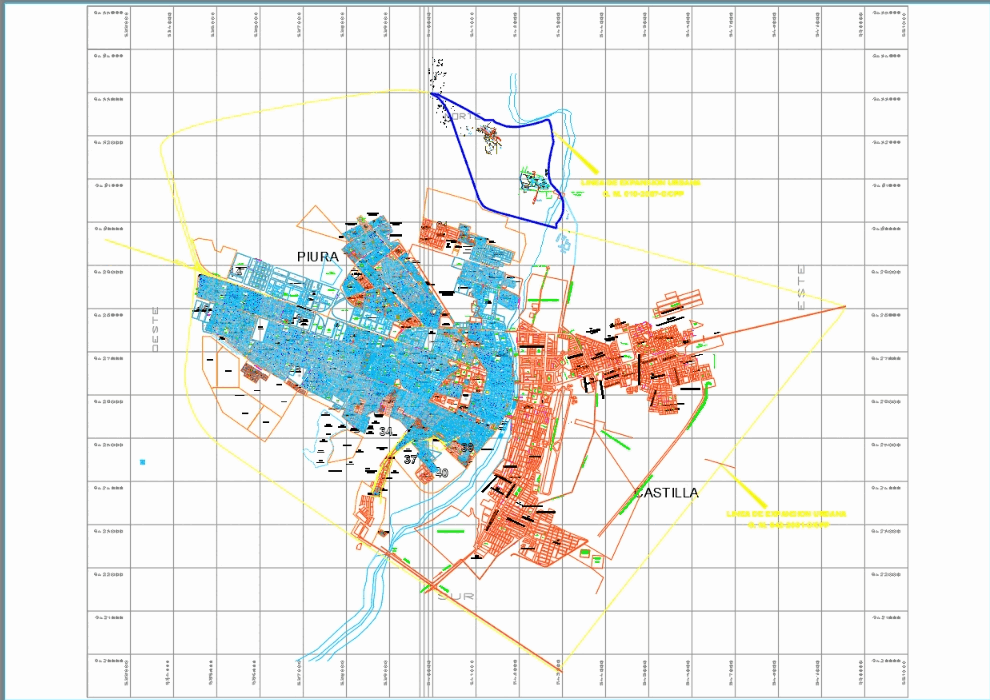 Plan de loterie piura dans AutoCAD | Téléchargement CAD gratuit (8.19 MB) | Bibliocad