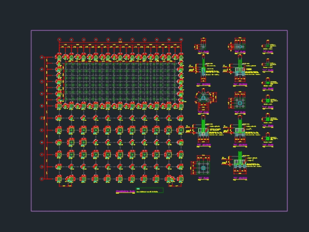 Détail de la fondation dans AutoCAD | Téléchargement CAD (524.95 KB) | Bibliocad