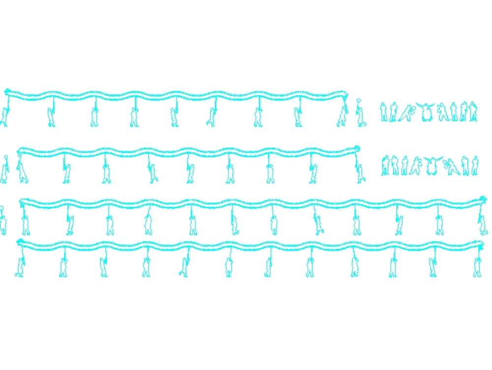 Personas dragon dance en AutoCAD | Descargar CAD gratis (307.4 KB ...