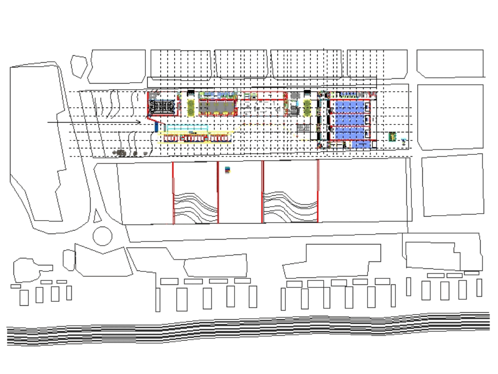 Convention center in AutoCAD | Download CAD free (1.49 MB) | Bibliocad
