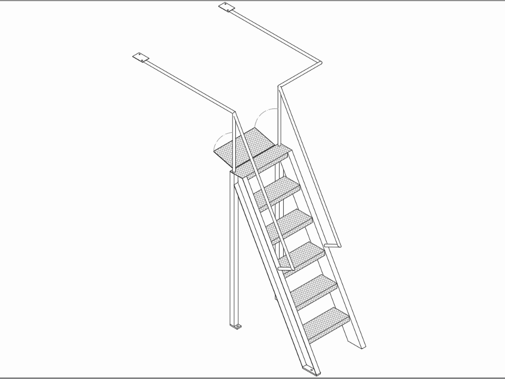 Escala acceso en AutoCAD | Descargar CAD (272.37 KB) | Bibliocad