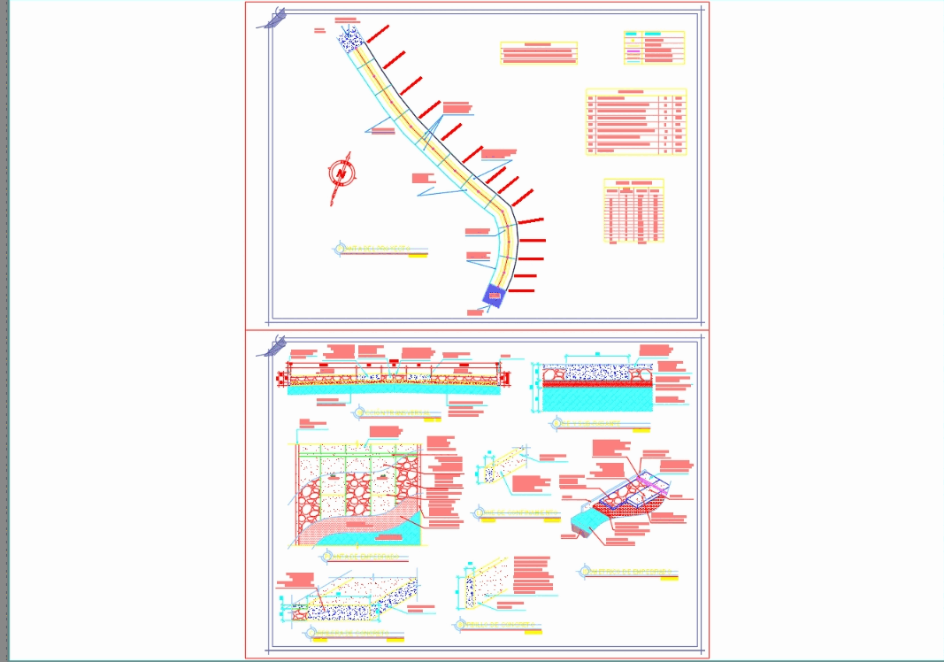 Estrada rural em AutoCAD | Baixar CAD (337.85 KB) | Bibliocad