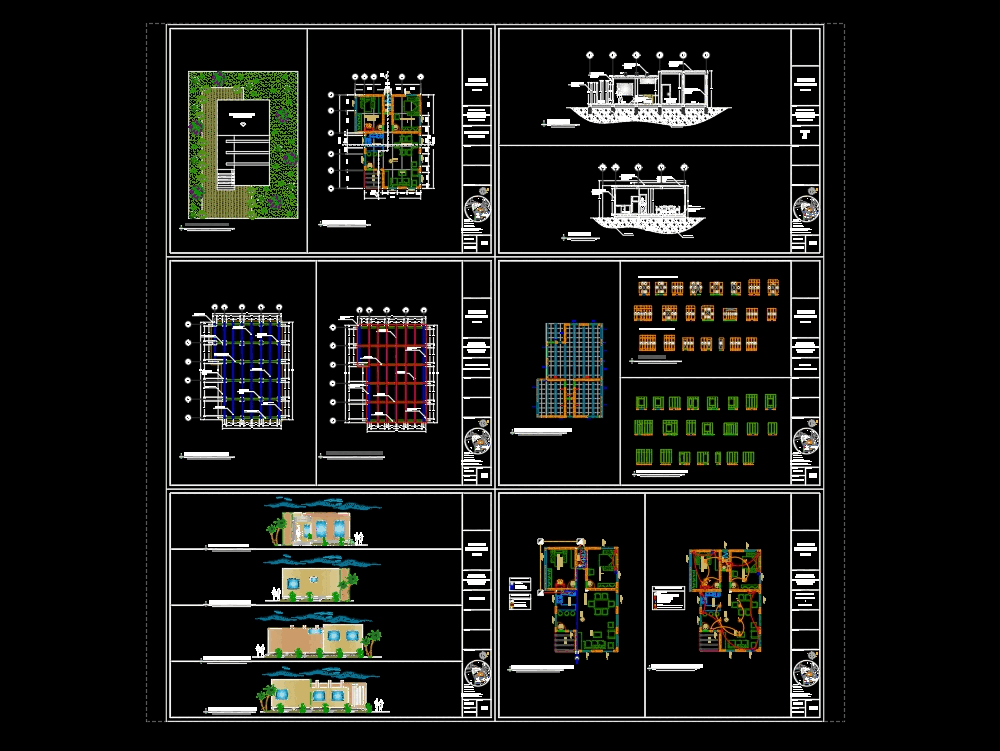 Manufactured housing in AutoCAD | CAD download (9.65 MB) | Bibliocad