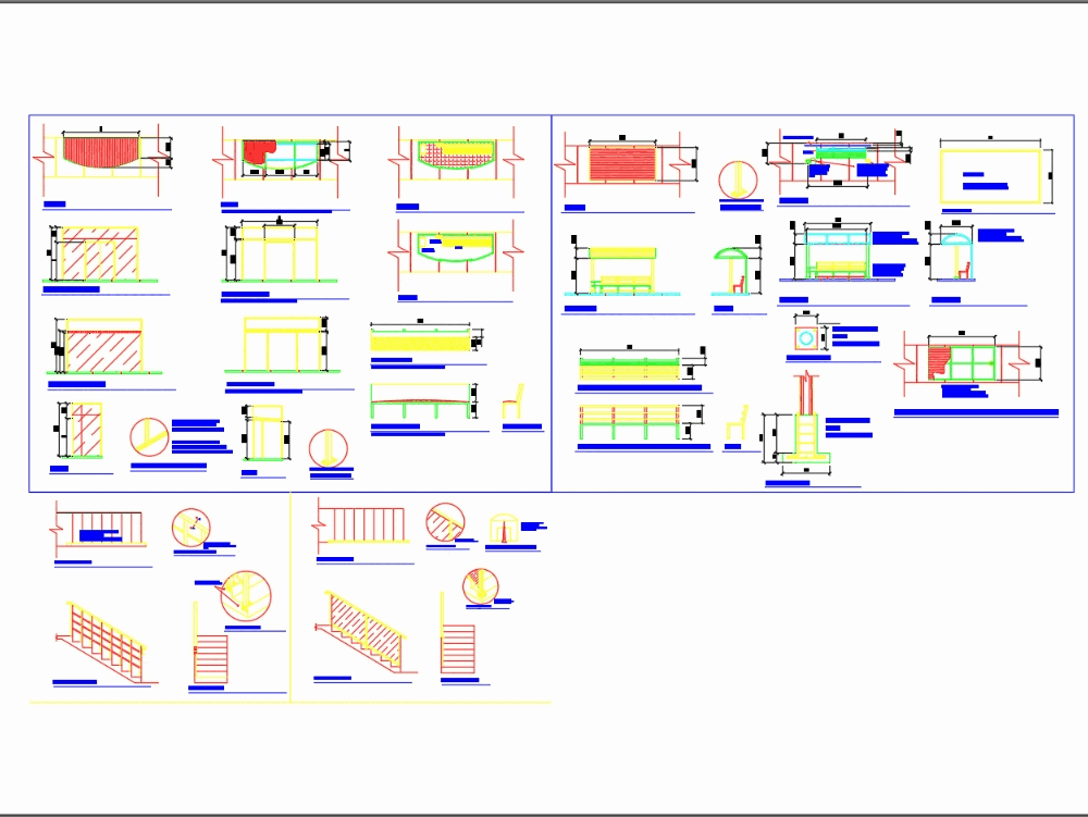 Barandas metalicas en AutoCAD | Descargar CAD (115.79 KB) | Bibliocad
