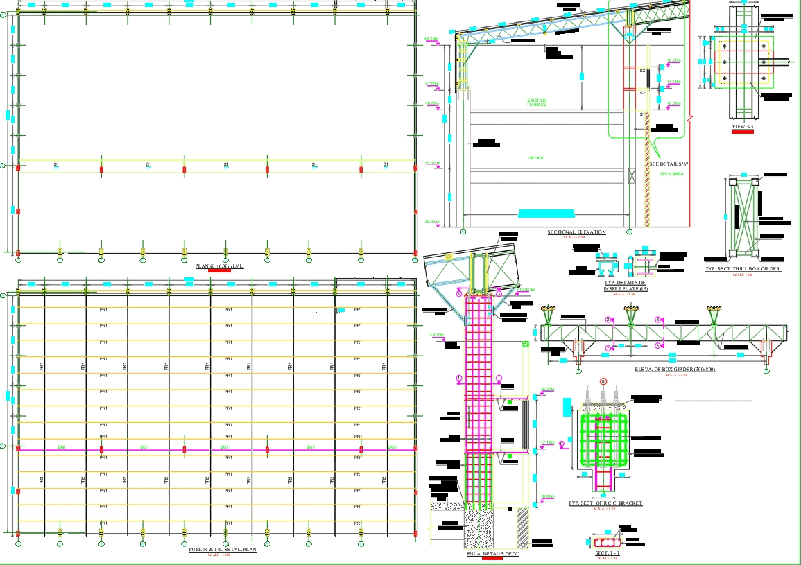 Boxgirderdetails en AutoCAD | Descargar CAD (228.16 KB) | Bibliocad