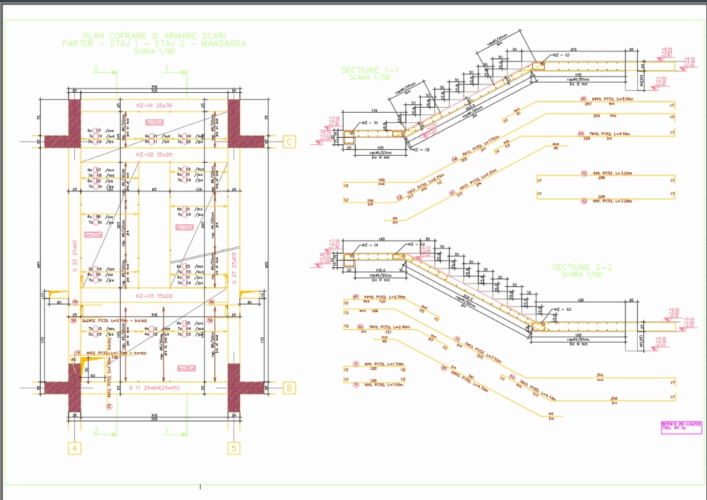 Stairs - details in AutoCAD | CAD download (113.97 KB) | Bibliocad