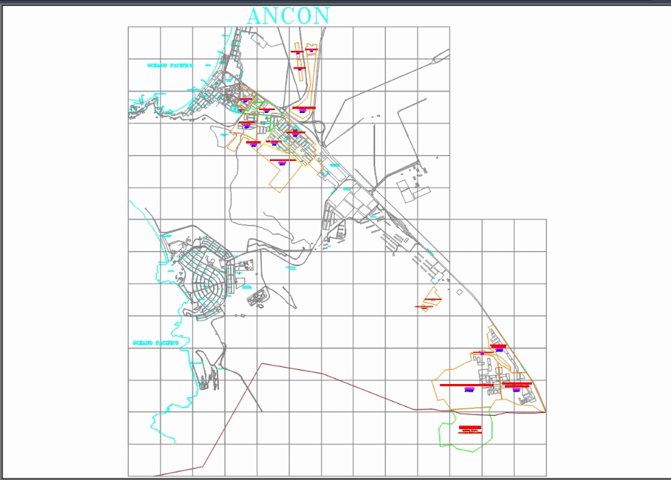 Distrito de ancon - lima - perú en AutoCAD | CAD (250.43 KB) | Bibliocad