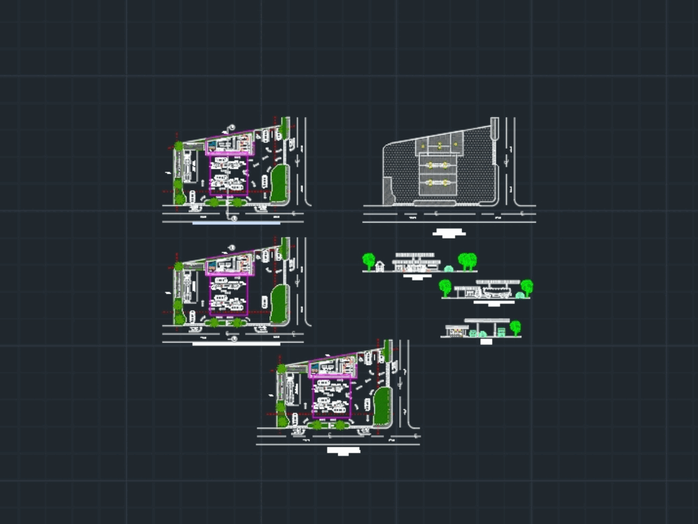 Service station in AutoCAD | CAD download (691.27 KB) | Bibliocad
