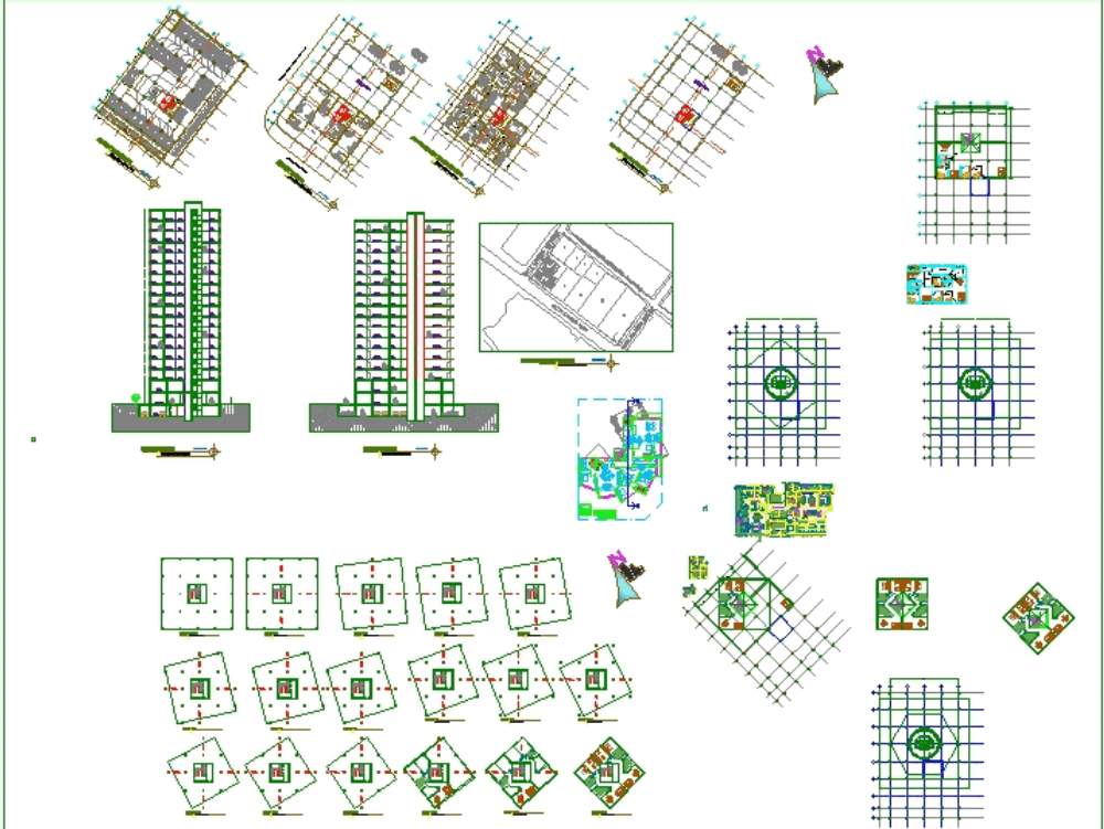 Edificio en AutoCAD | Descargar CAD (5.5 MB) | Bibliocad