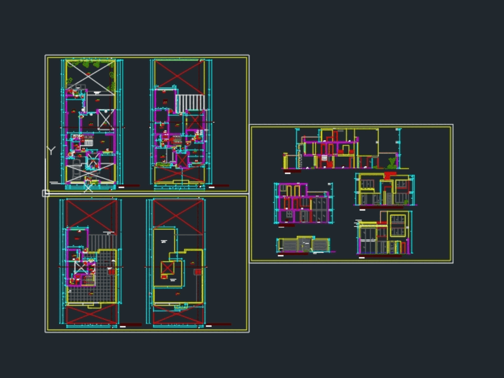 Maison unifamiliale dans AutoCAD | Téléchargement CAD gratuit (458.35 KB) | Bibliocad