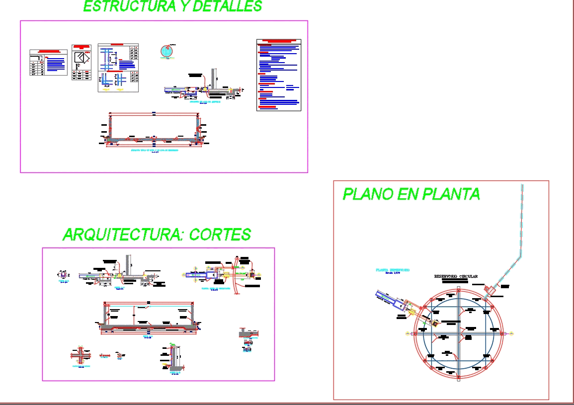 Reservorio en AutoCAD | Descargar CAD (659.15 KB) | Bibliocad
