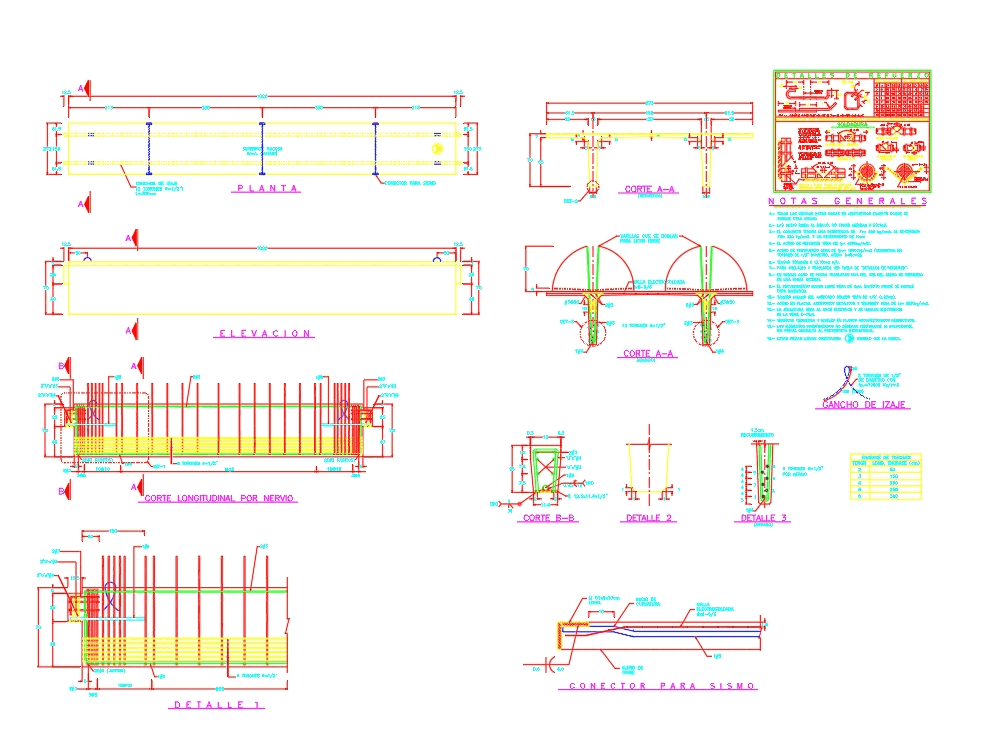 Losa doble t en AutoCAD | Descargar CAD (162.82 KB) | Bibliocad