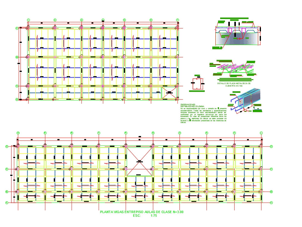 Sistema metaldeck en AutoCAD | Descargar CAD (225.2 KB) | Bibliocad