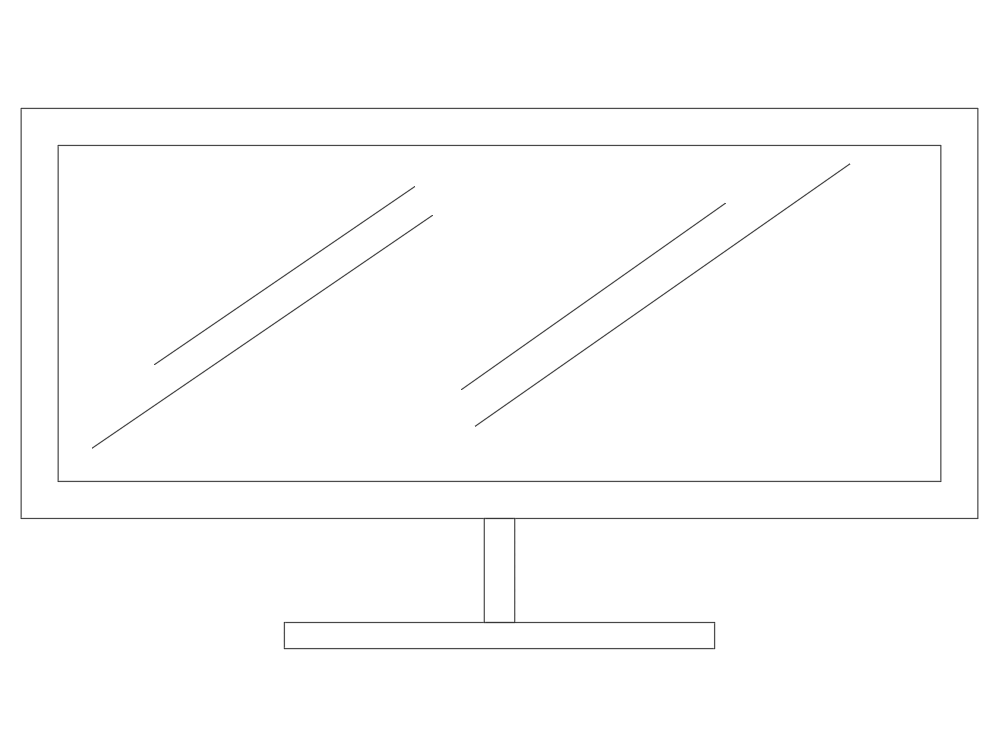 2d tv led tv in AutoCAD | Download CAD free (27.68 KB) | Bibliocad