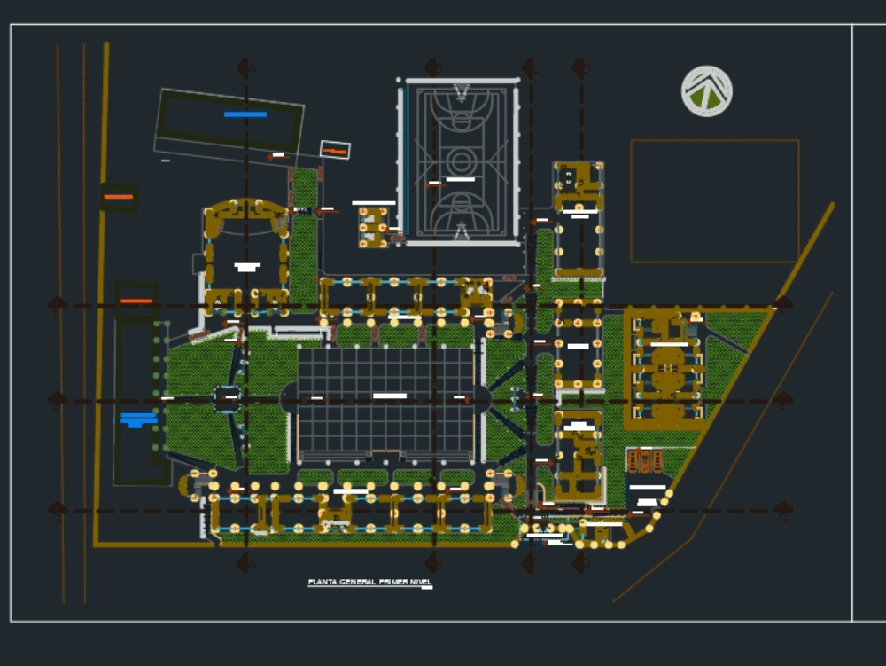 Colegio santa maria en AutoCAD | Descargar CAD (3.39 MB) | Bibliocad