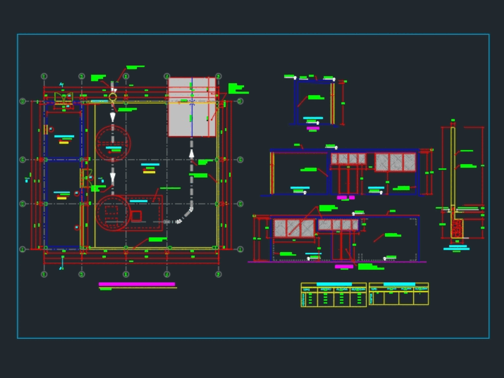 Estacion de bombeo en AutoCAD | Descargar CAD (337.25 KB) | Bibliocad