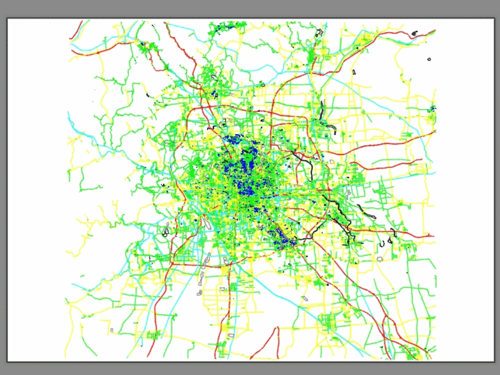 Plano urbano peking; china. en DXF | CAD (4.14 MB) | Bibliocad